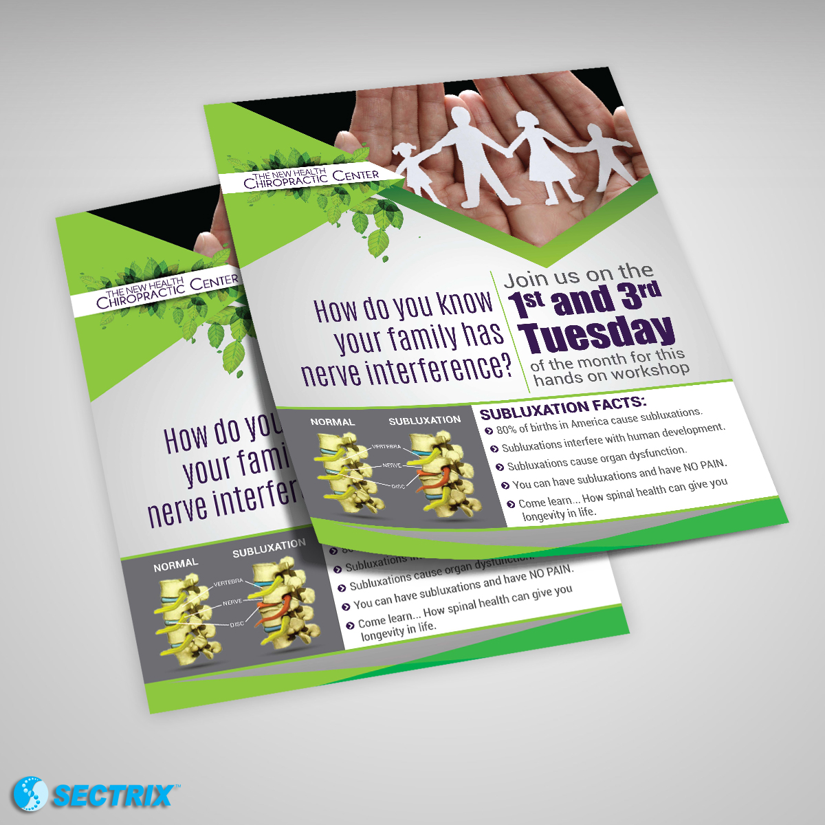 Chiropractic Center Flyer | SECTRIX