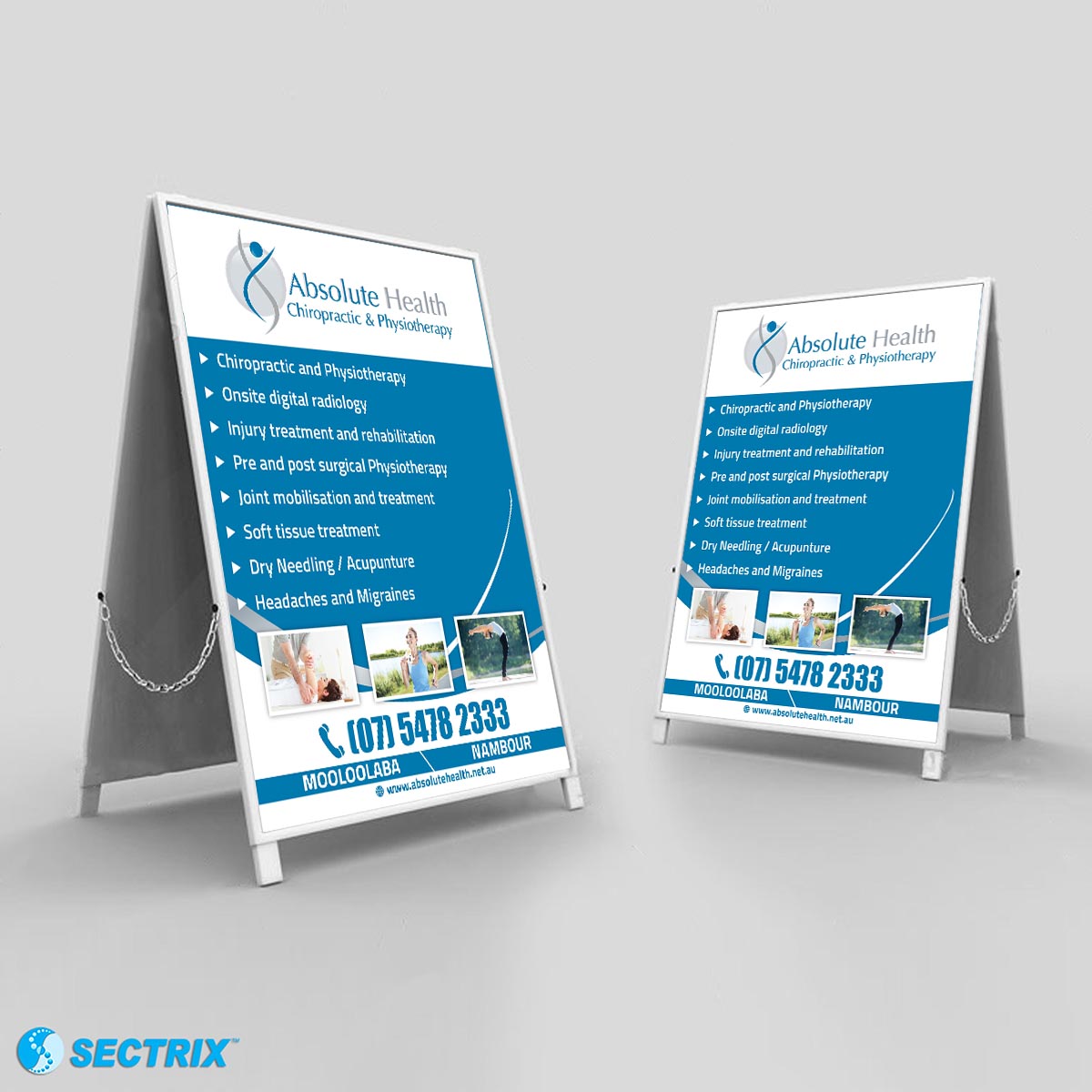 Absolute Health A Frame Sign | SECTRIX