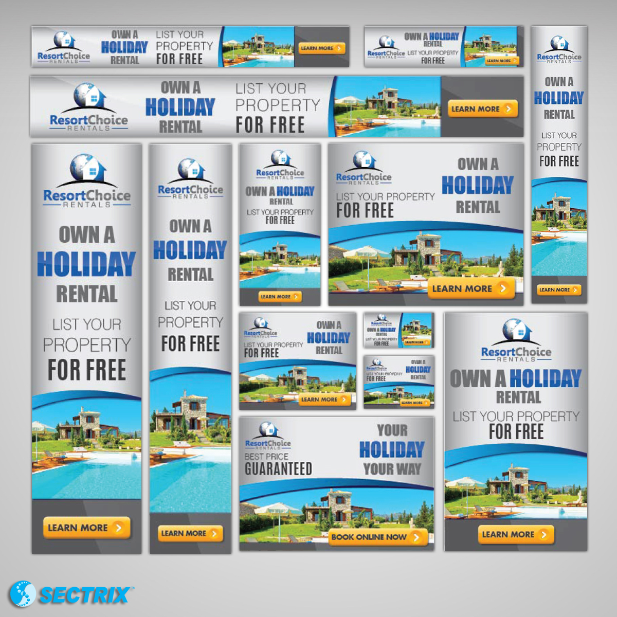 Resort Choice Banner Ads | SECTRIX