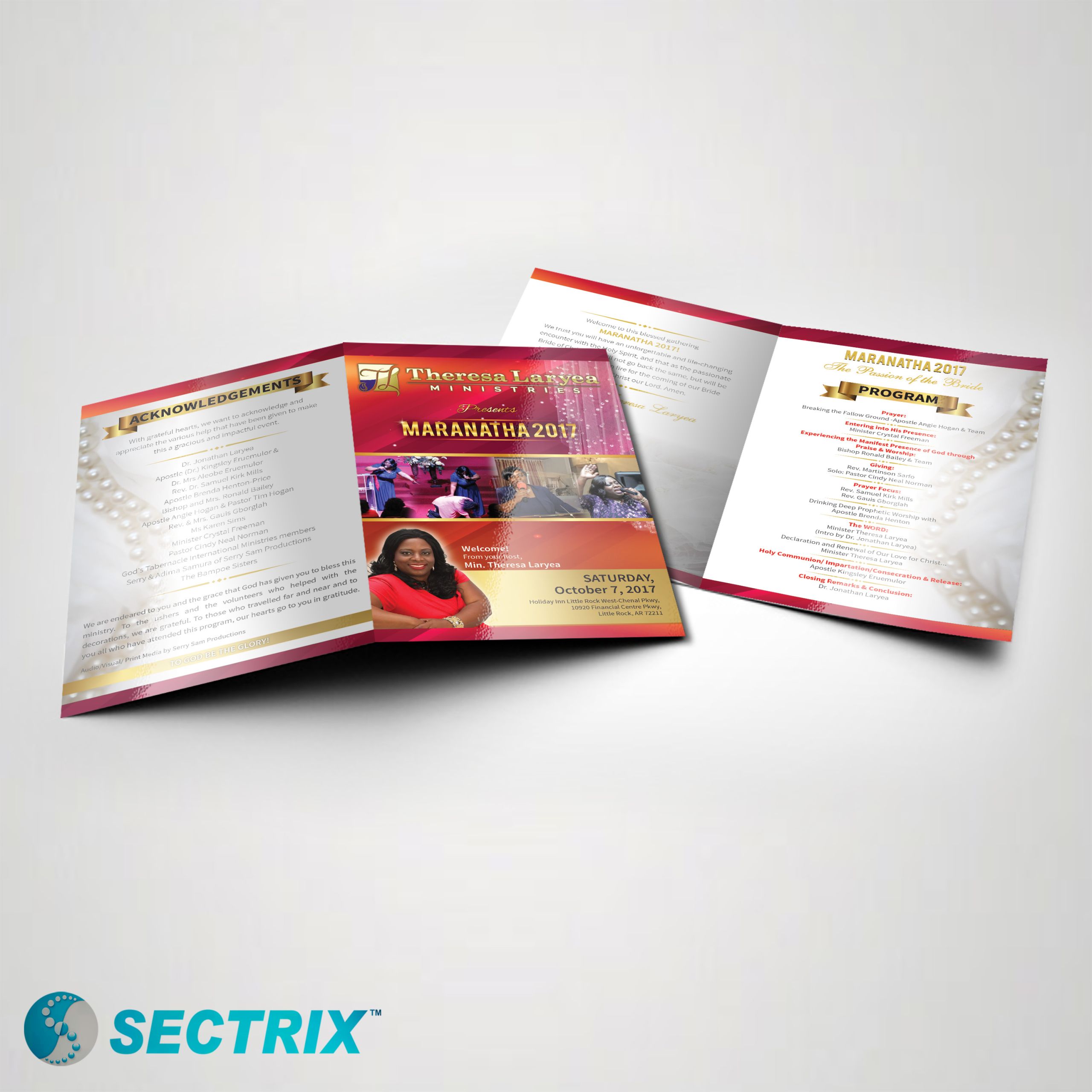 Theresa Laryea Event Program Brochure | SECTRIX